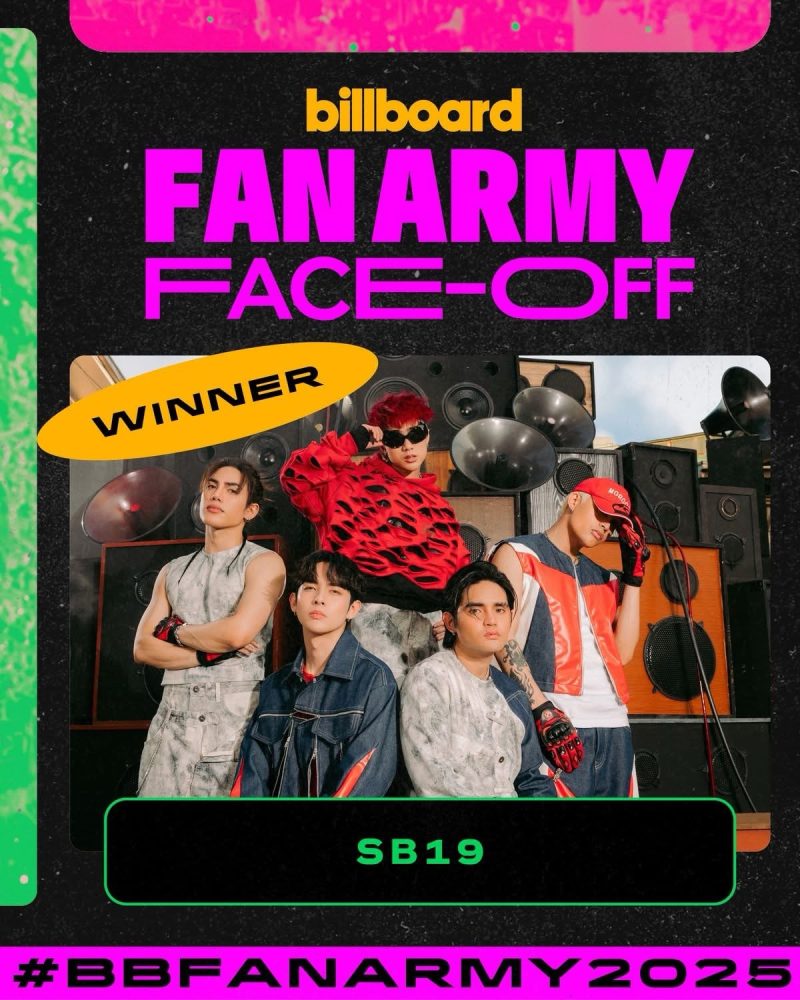 Making The Magic Three-Peat Happen: SB19 Clinches Billboard Fan Army Face-Off 2025 – SB19 News ...